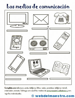 Medios de comunicación para niños - Web del maestro